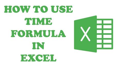 How To Use The Time Formula In Microsoft Excel Microsoft Excel Excel Excel Tutorials