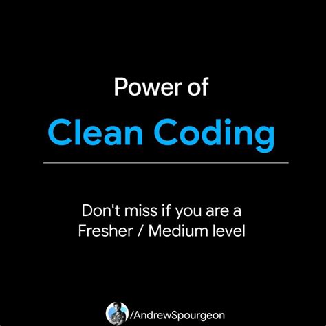 andrew spourgeon on linkedin cleancode coding developer project