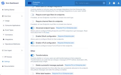 Advanced Endpoint Types Svix Docs