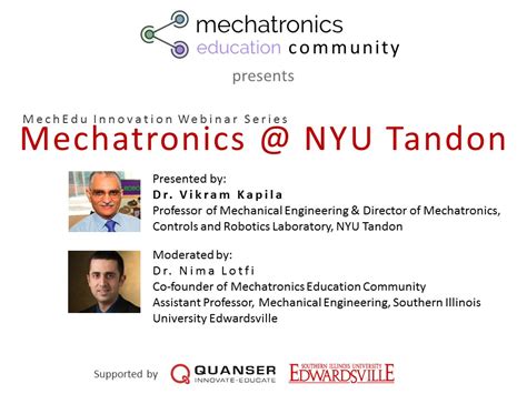 Mechatronics Nyu Tandon — Mechatronics Education