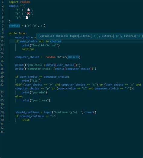 Python Miniprojects 30daysofcode Rockpaperscissors Codingpractice