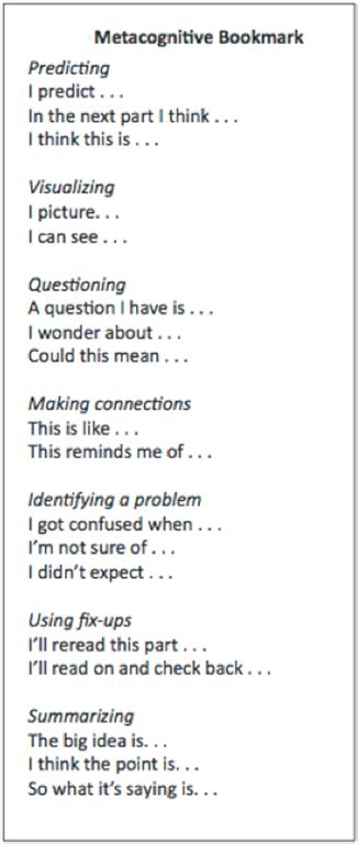 Metacognitive Reading Tools Dr Eric Drown