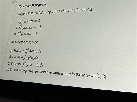 solved question 3 12 ﻿pointssuppose that the following is