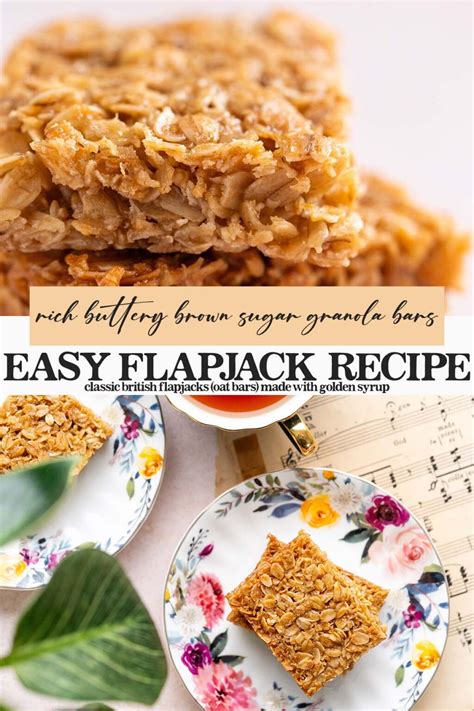 Easy Flapjack Recipe British Golden Syrup Flapjacks An Edible Mosaic™