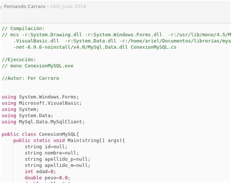 conexión c y mysql codepad