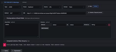 Error Getting Data Frame Root Object Doesnt Exist In The Response
