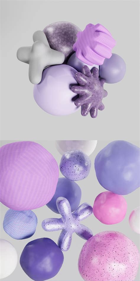 abstract 3d render personal project cinema 4d redshift material