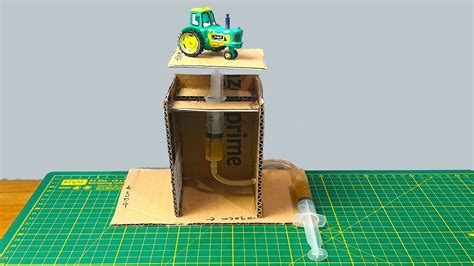 Hydraulic Lift School Science Project Hydraulic Lift Working Model