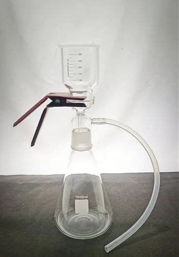 Borosilicate Glass Clear Membrane Filter Holder Assembly For Chemical