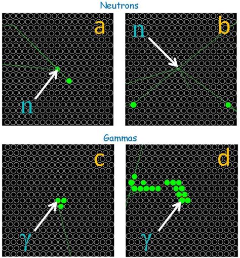 Examples Of Snapshots Of Typical Geant4 Runs Seen From The Detectors