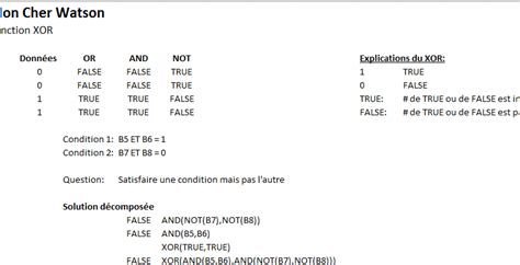 ᐉ Comment Utiliser La Fonction Xor Dans Excel Sos Excel