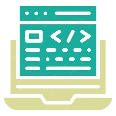 Premium Vector Website Coding Vector Icon Illustration Of Coding And