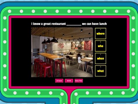 Relative Clauses Review Gameshow Quiz