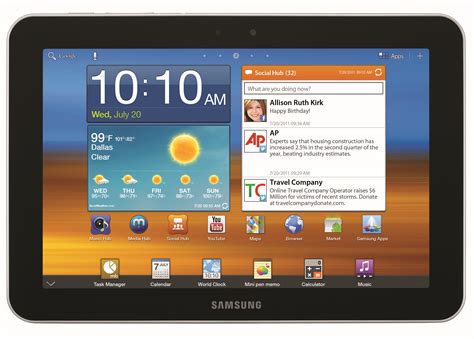 LCD With Touch Screen For Samsung Galaxy Tab G P T White By Maxbhi Com