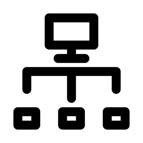 Server Connection Of Network Connection Out Of The Box Outline Icon Style Vector Art At