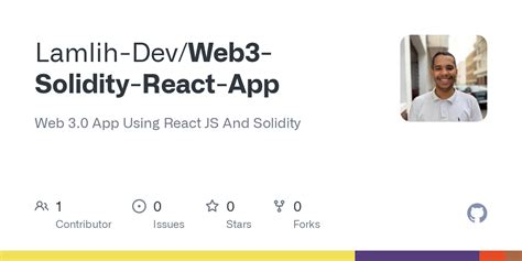 Github Lamlih Devweb3 Solidity React App Web 30 App Using React Js