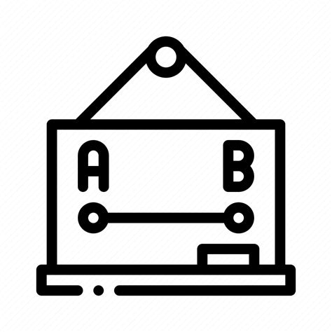Endpoints Segment Math Whiteboard Icon Download On Iconfinder