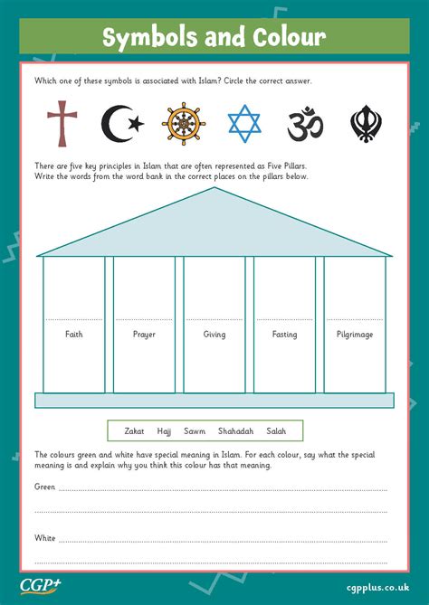 Islam — Symbols And Colour Years 5 6 Cgp Plus