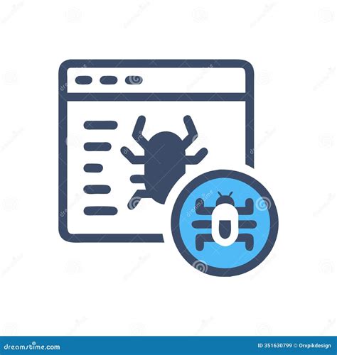 Debugging Process Icon Stock Illustration Illustration Of Networking