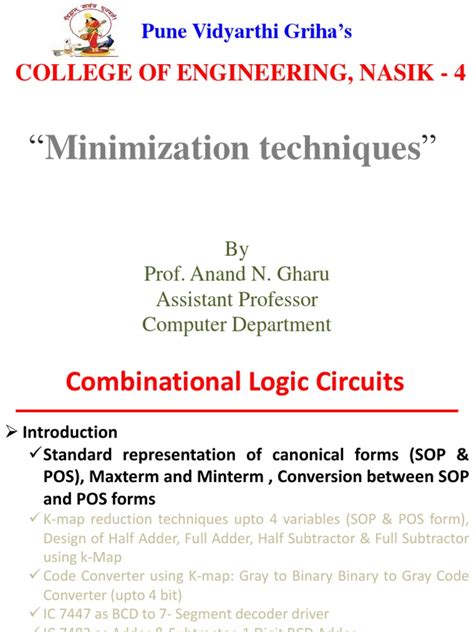 minimization techniques in deld pdf mathematical logic boolean