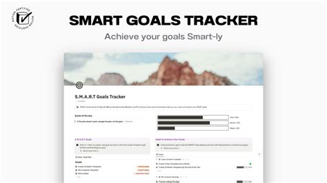 Notion Templates On Linkedin Notion Notiontemplate Smartgoalstracker