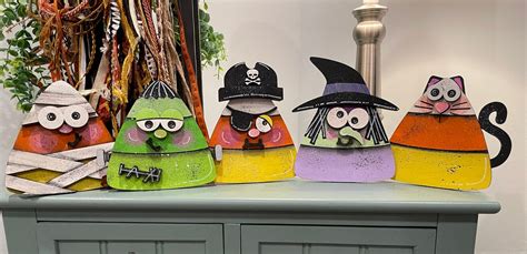 Halloween Candy Corn Characters Svg Digital File Of 5 Candy Corn