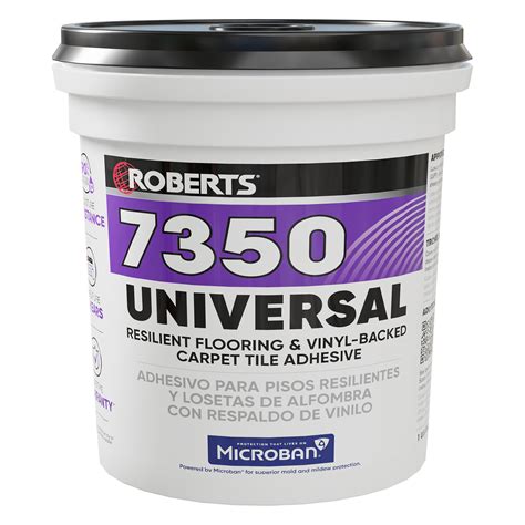 Roberts 7350 Universal Resilient Flooring And Vinyl Backed Carpet Tile