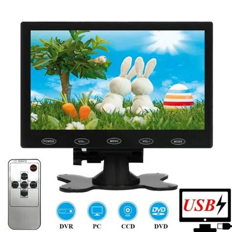 Usb Powered 7and Inch Lcd Monitor Hdmi Av Vga Display Screen For Pc Cctv Dslr 104 16 Picclick Au