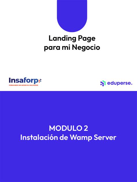 modulo 2 instalación de wampserver wordpress pdf word press