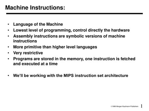 Ppt Machine Instructions Powerpoint Presentation Free Download Id