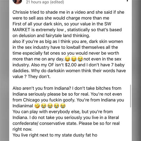 Post From Chrissie