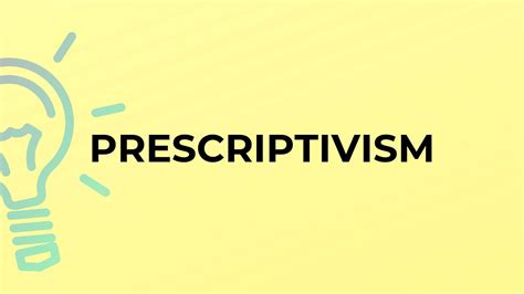 What Is The Meaning Of The Word Prescriptivism Youtube