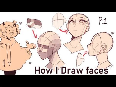 How I Draw Faces Pt Facial Structure Planes And Basic Anatomy YouTube Face Drawing