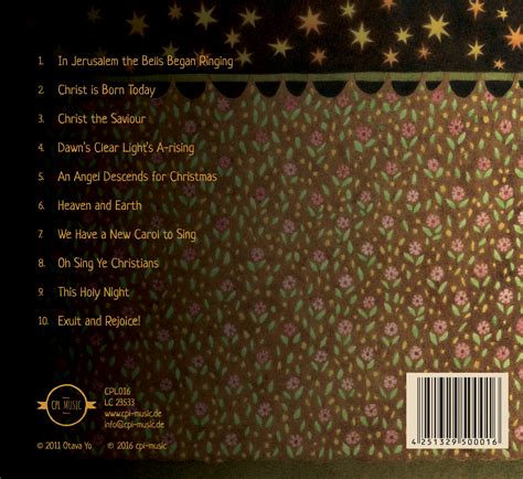 Otava Yo Christmas Cd Cpl Music Eigene Labels Cpl Musicshop
