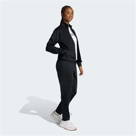 Adidas Conjunto Essentials Big Linear De Tejido Tricot Negro Adidas