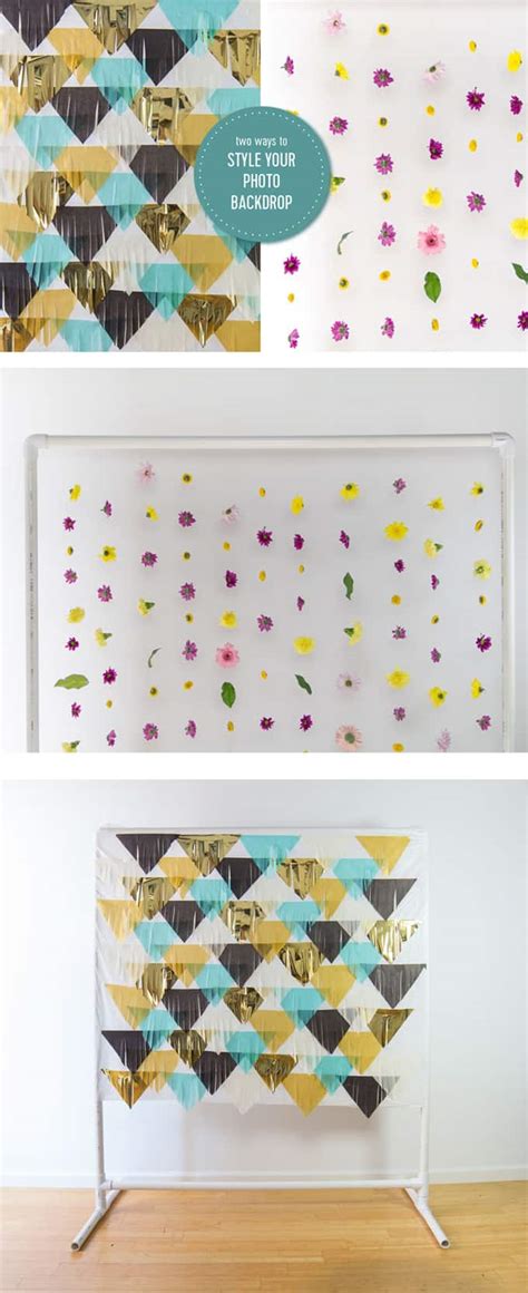 Party Backdrops How To Make Two DIY Photo Backdrops