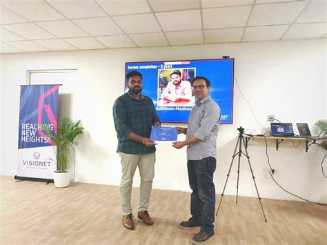 Santhosh M On Linkedin Im Honoured To Receive This Service Award And