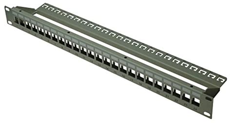 Iv Sys Patch Panel Module Shielded 19 Inch 1U For 24 Keystone Modules Made Of Sheet Steel