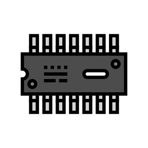 Ic Chip Electronic Component Circuit Technology Icon Download On Iconfinder