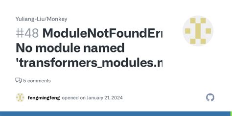 Modulenotfounderror No Module Named Transformers Modules Monkey Qwen Generation Utils Issue