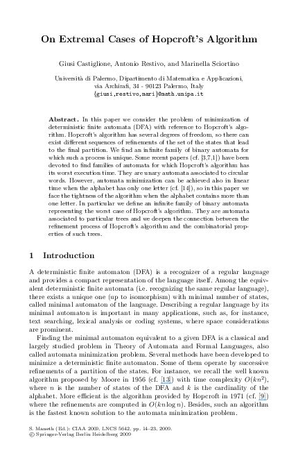 pdf on extremal cases of hopcroft s algorithm