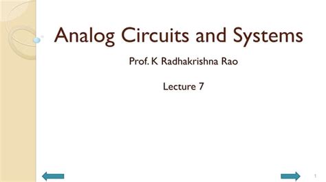 Week 3 Devices For Analog Signal Processingpdf