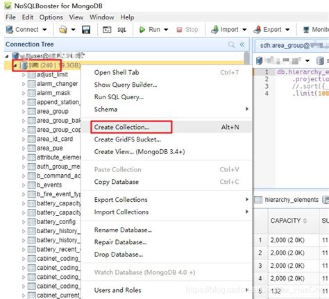 mongo：使用nosqlbooster for mongodb导入 导出json表格数据 nosqlbooster for mongodb