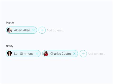 ui lab add delete members by lee for uwillx on dribbble