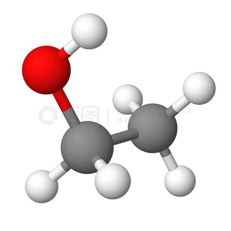 3d高清图片普通饮酒的乙醇分子3d模型让人想起小狗的形状。乙醇酒精分子餐饮美食免费下载格式2000像素编号70121671 千图网