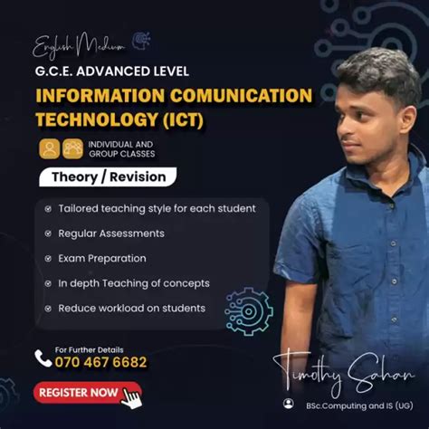 Advanced Level Ict English Medium Classes Information Technology Al