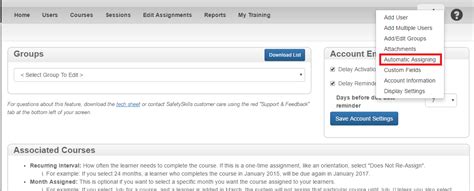 how to re send assignment emails safetyskills support