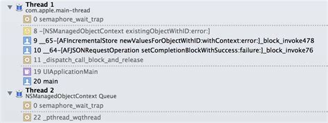 Ios Deadlock Using Afincrementalstore And Nsfetchedresultscontroller