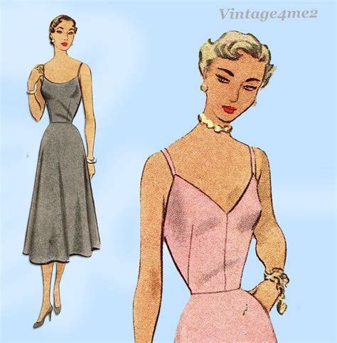 1950s Vintage Mccall Sewing Pattern 8087 Elegant Uncut Misses Slip Siz Vintage4me2