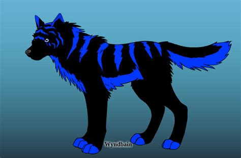 Blue And Black Wolf By Ravenmo0n On Deviantart